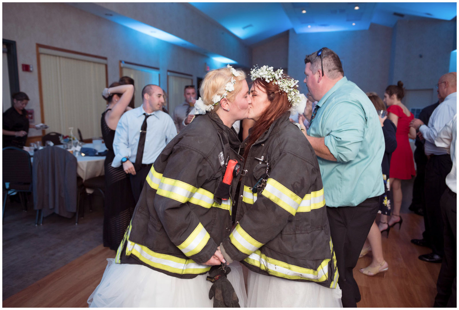Rustic Firefighter Wedding in Nyack // Jessie + Lindsey - Lin Pernille