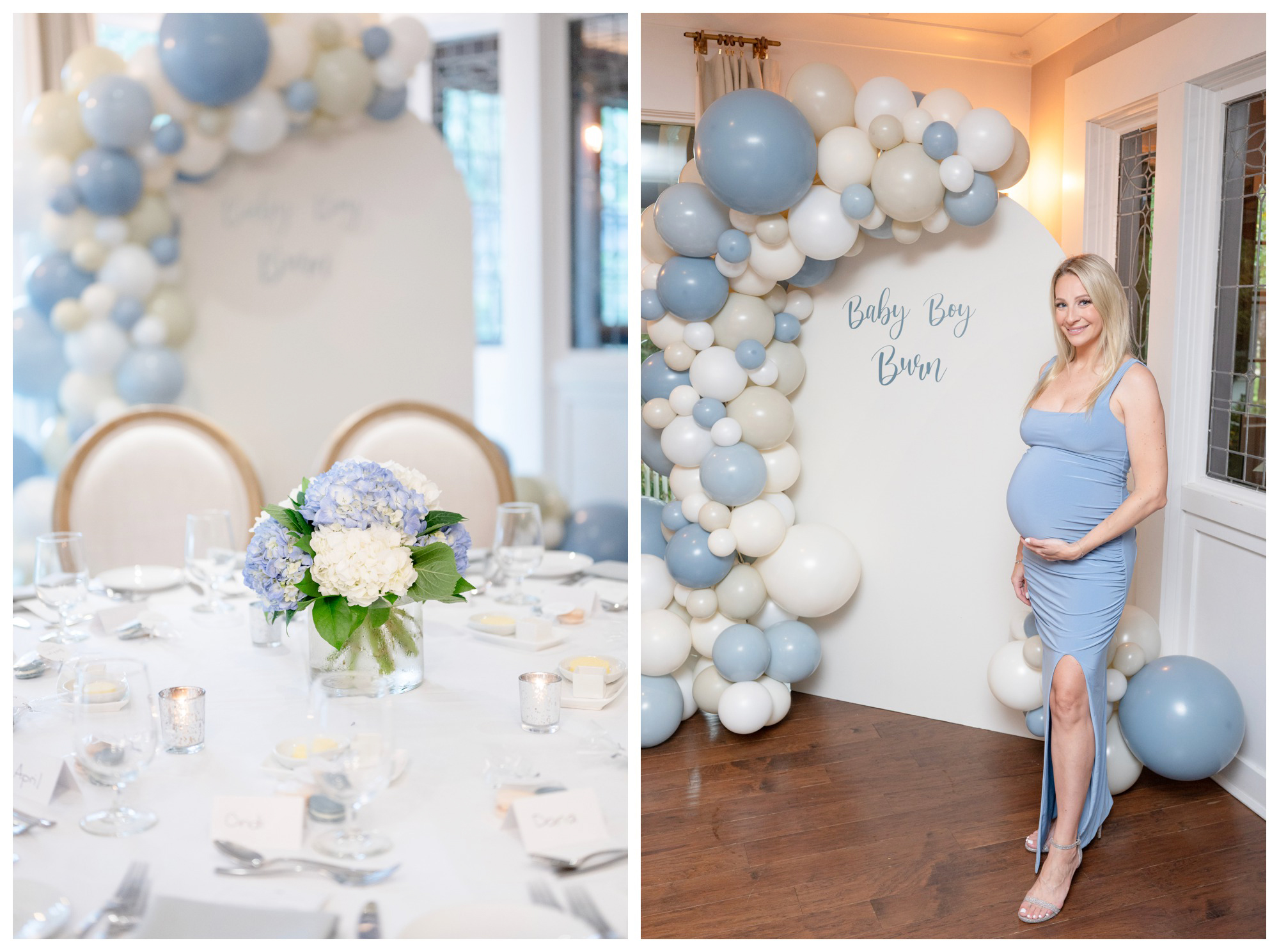 Blue Baby Shower at Roger Sherman Inn in CT - Lin Pernille