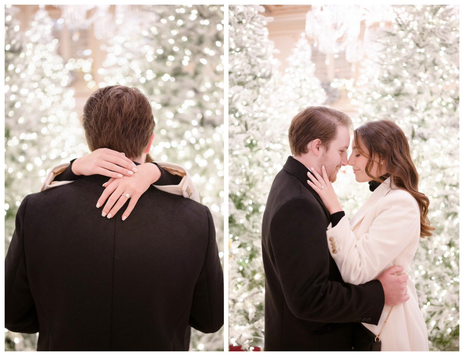 Christmas Tree Proposal at The Plaza in NYC - Lin Pernille
