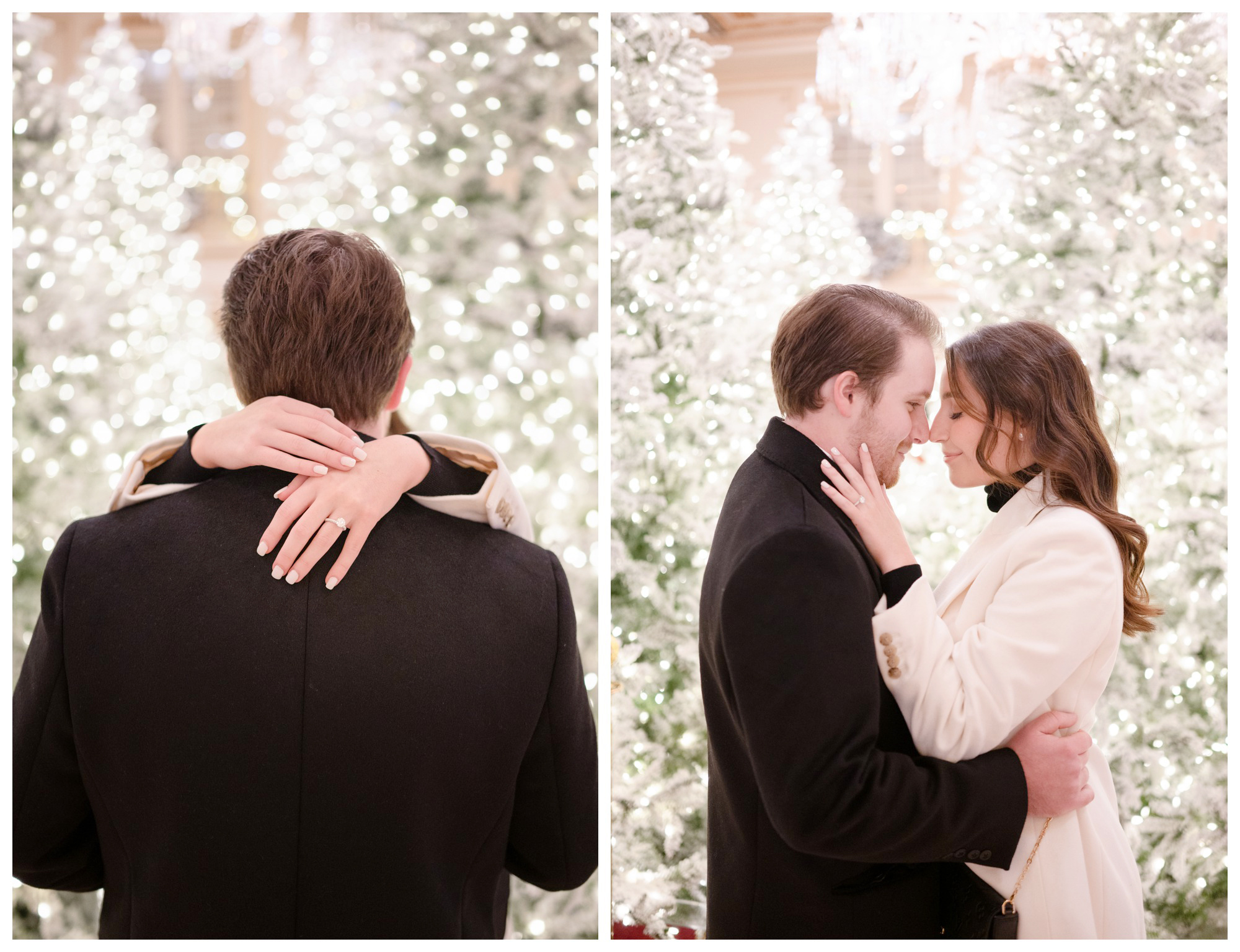 Christmas Tree Proposal at The Plaza in NYC - Lin Pernille